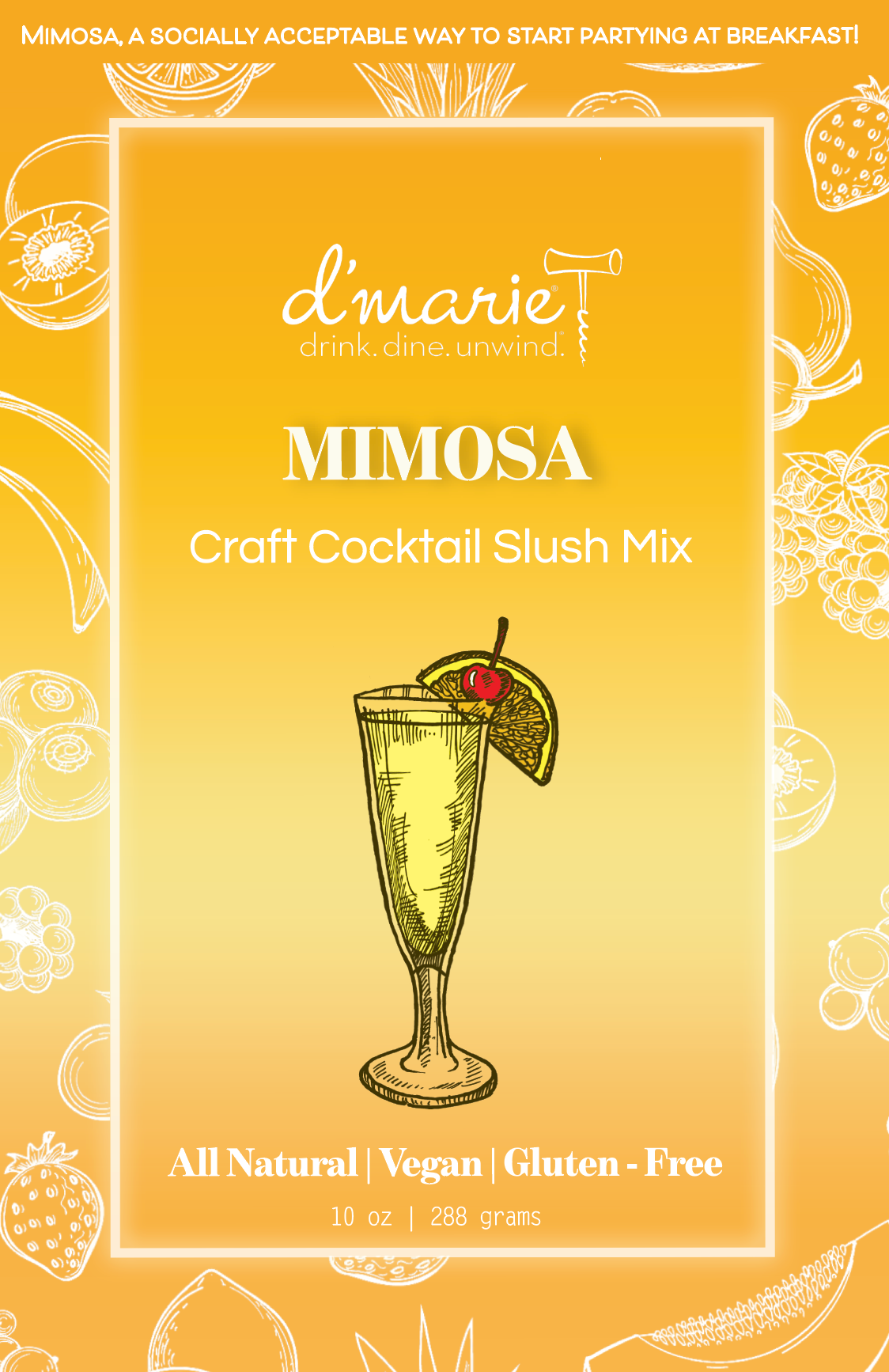 Mimosa Craft Cocktail Slush Mix – Monogramme No. 29