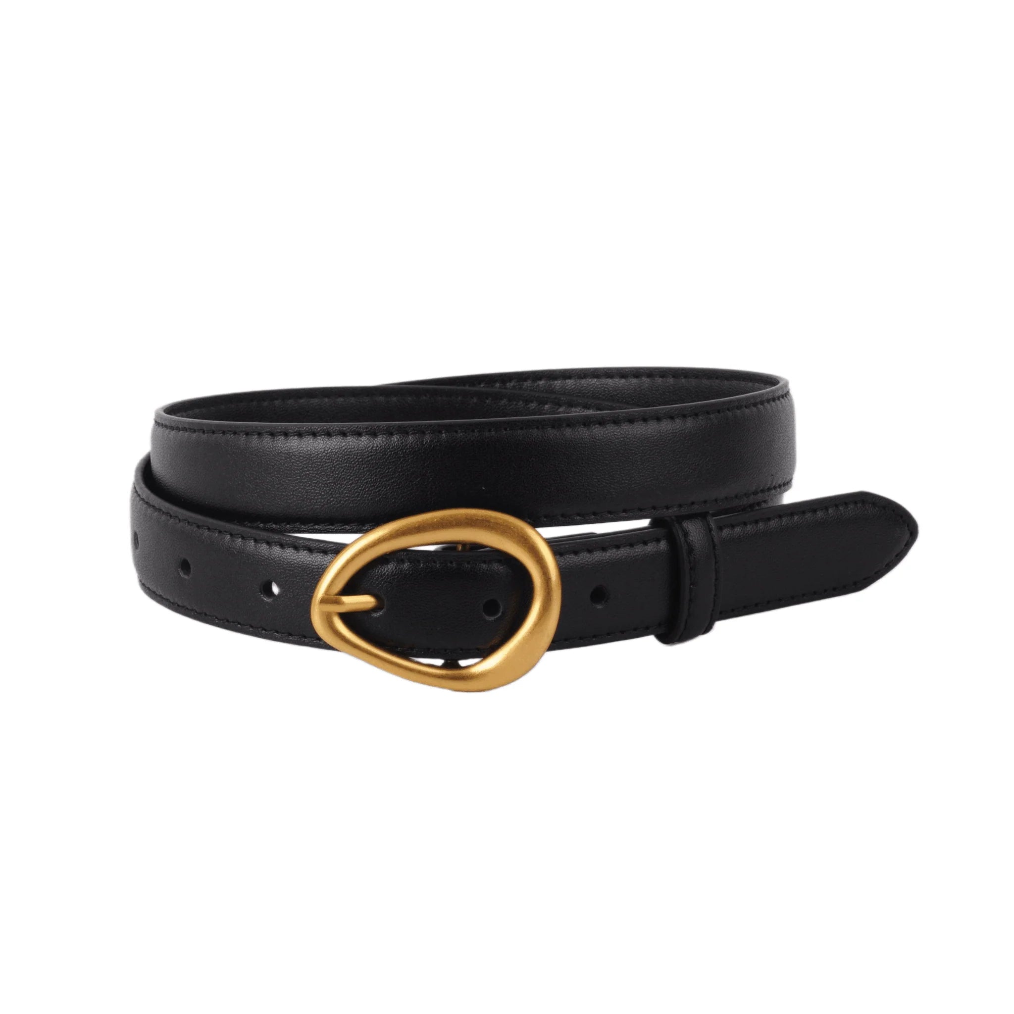 Basic Asymmetrical Circular Buckle Belt – Monogramme No. 29